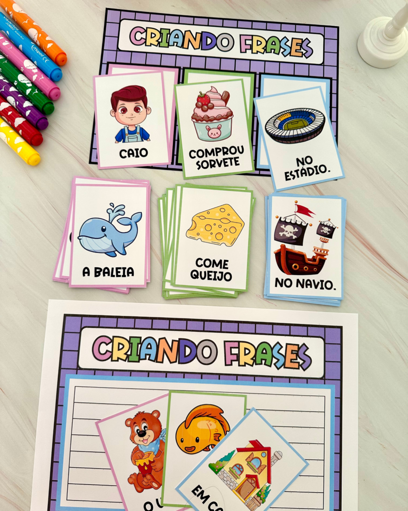 📝 Material Criando Frases 📝 – Aula Criativa